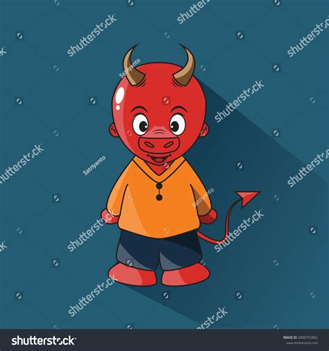 Devil Boy Character Mascot Logo Stock Vector Royalty Free 2000755862
