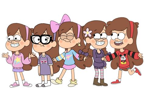 Some Cartoon Characters Are Standing Together And Smiling For The