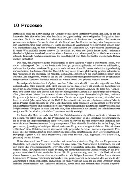 Einführung In Die Technische Informatik 10 Prozesse Pdf