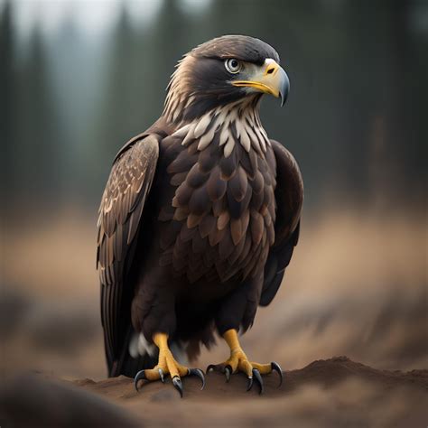 Premium Ai Image Portrait Of A Eagle Ai Generated