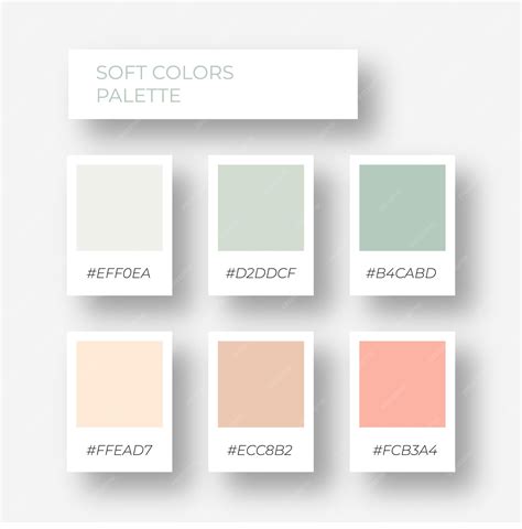 Paleta De Colores Pastel De Moda Paleta De Colores Acogedora Tono De