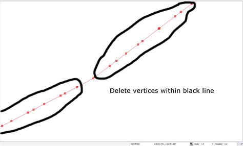 Qgis How To Delete Vertices With The Same Direction Geographic Information Systems Stack