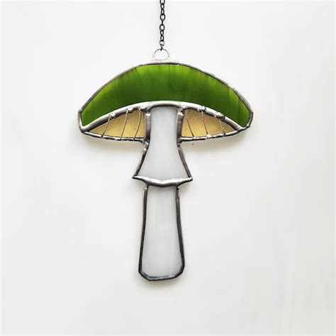 Stained Glass Mushroom Etsy