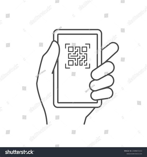 Qr Code Scan Line Icon Stock Vector Royalty Free 2189671213 Shutterstock