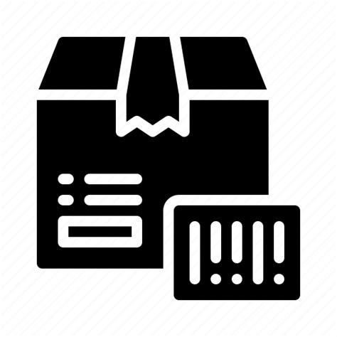Bar Code Logistic Barcode Scan Parcel Shipping Icon Download On