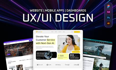 Do Website Ui Ux Design Dashboard Mobile App Landing Page Design In
