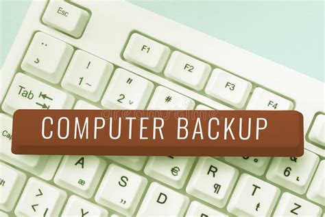 Hand Writing Sign Computer Backup Business Idea The Act Of Copying Of Files And Data Onto A