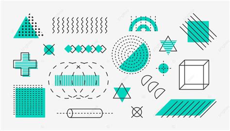 modern geometric shape vector png images geometric shapes abstract modern design fashion