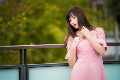 889211 4K Asian Bokeh Brown Haired Hands Dress Rare Gallery HD