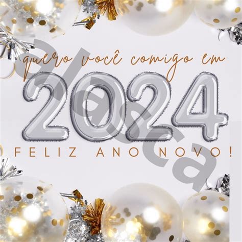 Cartão Digital de Reveillon Elo7 Produtos Especiais