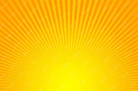 Premium Vector Sun Rays Sunburst On Yellow And Orange Color