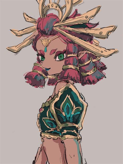 Riju The Legend Of Zelda And 1 More Drawn By 723yamenkaaa Danbooru