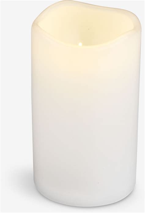 LED svíce SOREN Ø8xV10 cm bílá JYSK