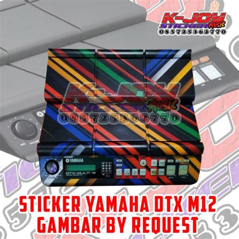 Jual Sticker Kendangdrum Elektrik Yamaha Dtx M12 Shopee Indonesia