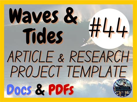 Waves And Tides Science Research Project Article 44 Earth Science Geology Teaching