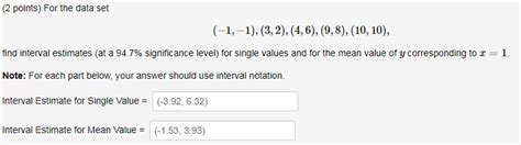 2 Points The Table Below Gives Values Of The