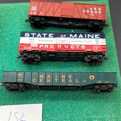 Ho Scale Bargain Car Pack 152 Set Of 6 Maine Central Freight Cars Ho