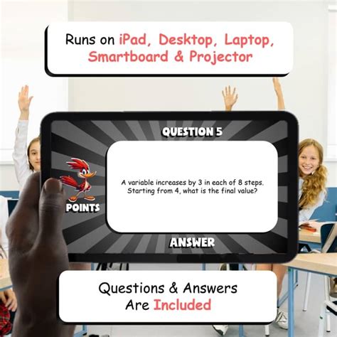 Math Problems In Coding And Algorithms Wing Nuts Math Game No Prep Grade 7