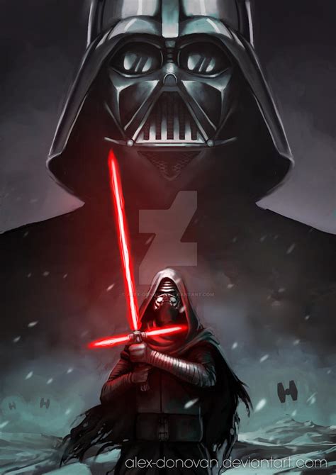Darth Vader And Kylo Ren By Alex Donovan On Deviantart