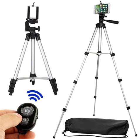 Universal Bluetooth Long Tripod With Remote Control And Self Timer