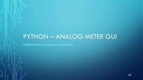 Python Analog Meter Gui Example Test Engineers Resource