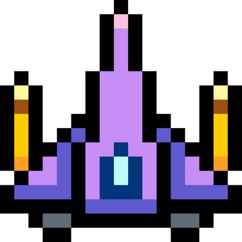 Spacecraft Pixel Linear Color Icon