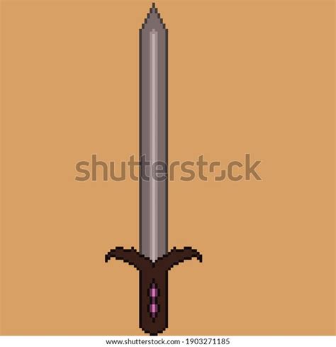 픽셀 아트 검 게임 디자인 스톡 일러스트 1903271185 Shutterstock