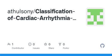 Github Athulsonyclassification Of Cardiac Arrhythmia Using R