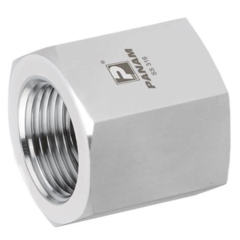 Stainless Steel Female X Female Straight Adaptor Fixed Npt 12 X 1 Npt 10000 Psi Rated