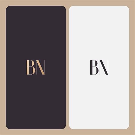 Premium Vector Bn Logo Design Vector Image