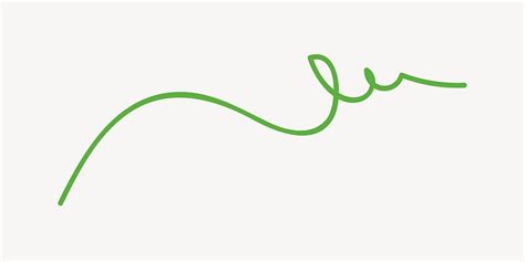 Green Squiggle Doodle Line Clipart Free Vector Rawpixel