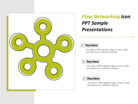 Flow Networking Icon Ppt Sample Presentations Powerpoint Slide Images Ppt Design Templates