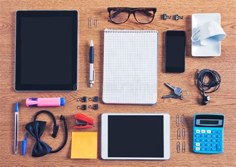 Organized Objects Of A Foodie Girl Stock Image Image Of Blog