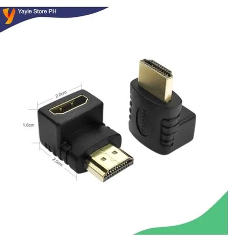 90 Degree Hdmi Male To Female Connector Lazada Ph