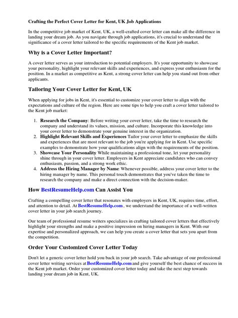 Cover Letter Uk Kent Pdf Experience Recruitment