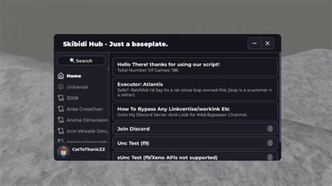 Universal Script Skibidi Hub Solara Supported Roblox Scripts