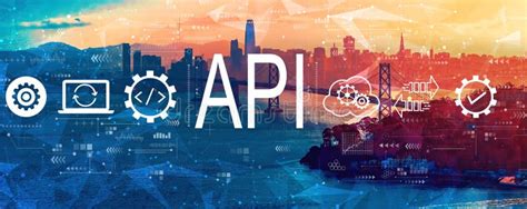 API Application Programming Interface Concept With The Bay Bridge In