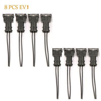 Fuel Injector Connector EV OBD Plug Wire Harness Pigtail Wiring Loom Clip Cut Splice Wire