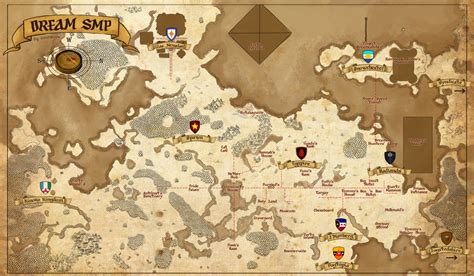 Lisa Multifandom Fanart — An Updated Map Of The Dreamsmp From Around