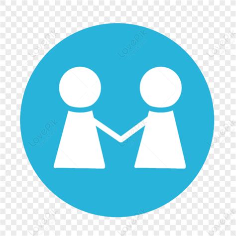 손에 손 원형 만화 일러스트 앙변 아이콘만화 기호통신 Png 일러스트 무료 다운로드 Lovepik