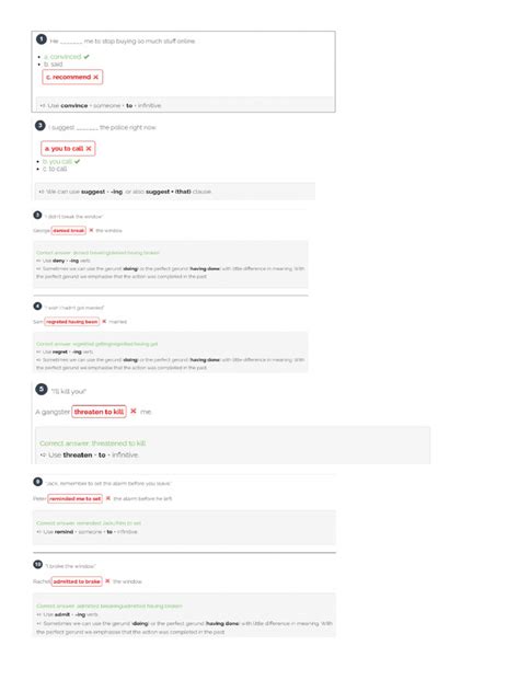 Reported Speach Correcting Mistakes Pdf
