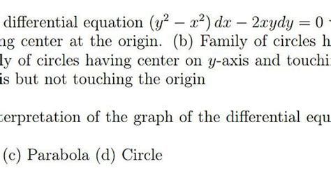 [differential Equations Hw Help] What Is The Geometric Interpretation Of A Graph Of A