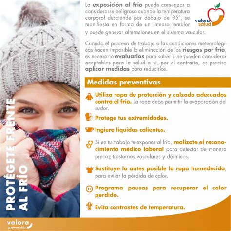 Protégete Frente Al Frío Valora Prevención