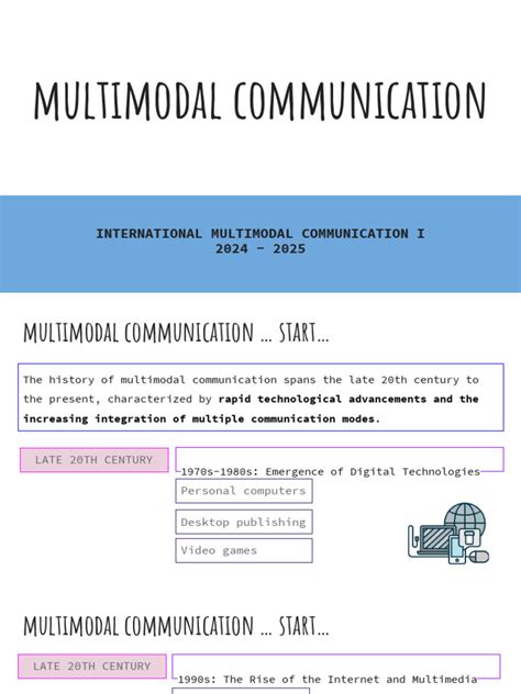 Multimodal Communication Pdf Communication Social Media