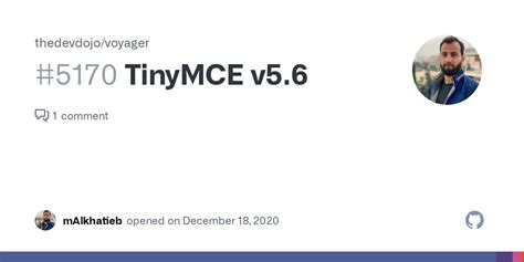 Tinymce V56 · Issue 5170 · Thedevdojovoyager · Github
