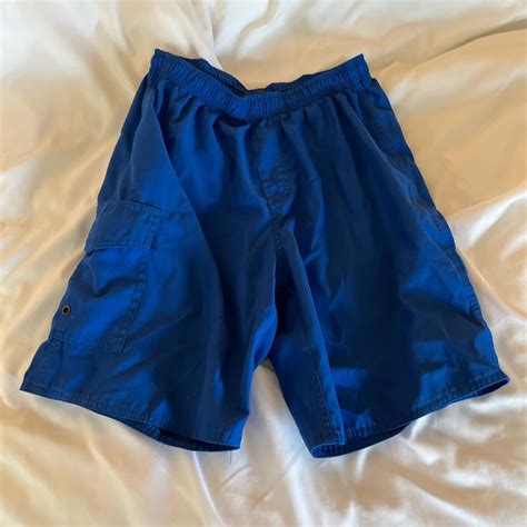 Mens Blue Swim Briefs Shorts Depop