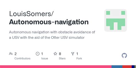 Github Louissomers Autonomous Navigation Autonomous Navigation With Obstacle Avoidance Of A
