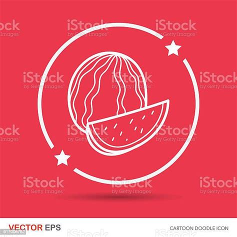 워터멜론 백색과 낙서 과일에 대한 스톡 벡터 아트 및 기타 이미지 과일 귀여운 그리기 Istock