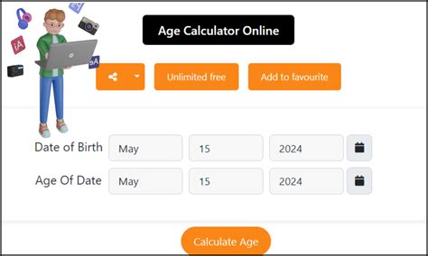 age calculator accurate birthdate tracker