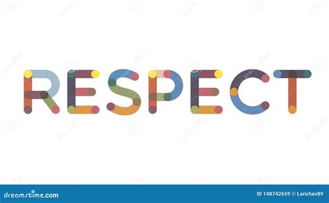 Respect Word Cloud Hand Sphere Concept Royalty Free Stock Image